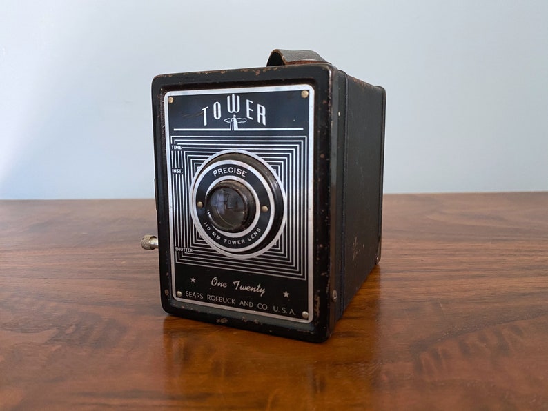 Tower 120 Box Camera // Sears & Roebuck Co Vintage Camera | Etsy