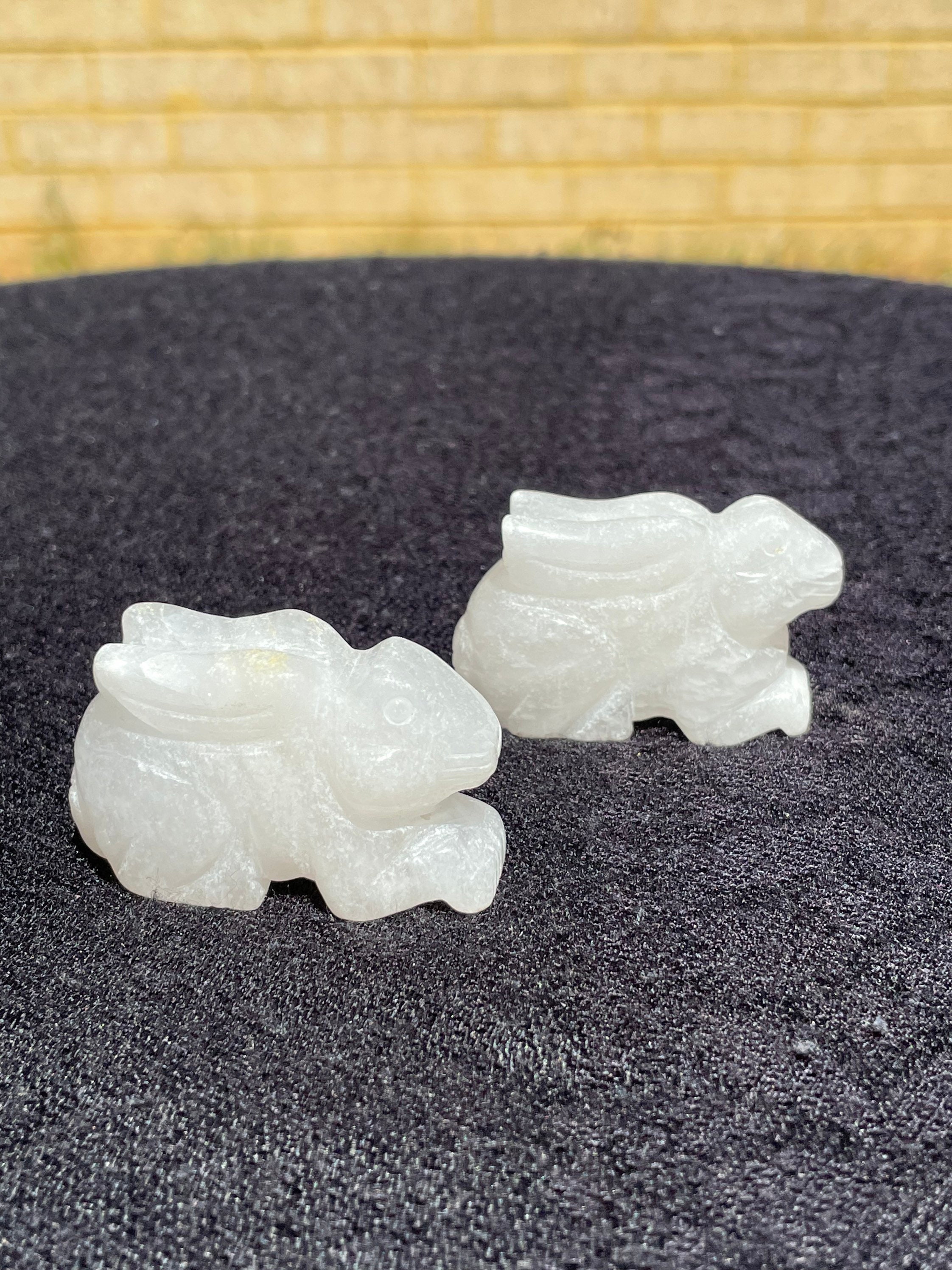 You Choose White Onyx Rabbit / Crystal Animal Carving / Bunny | Etsy