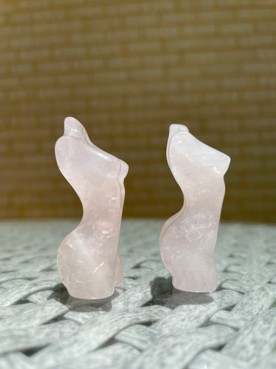 Rose Quartz Female Torso / Crystal Lady Figure / Love Woman Body / Pink ...