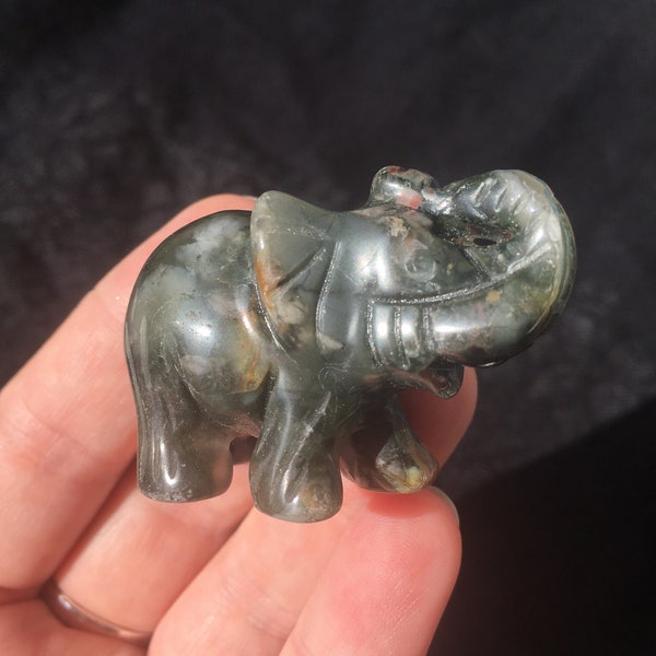 Small Crystal Elephant - Etsy