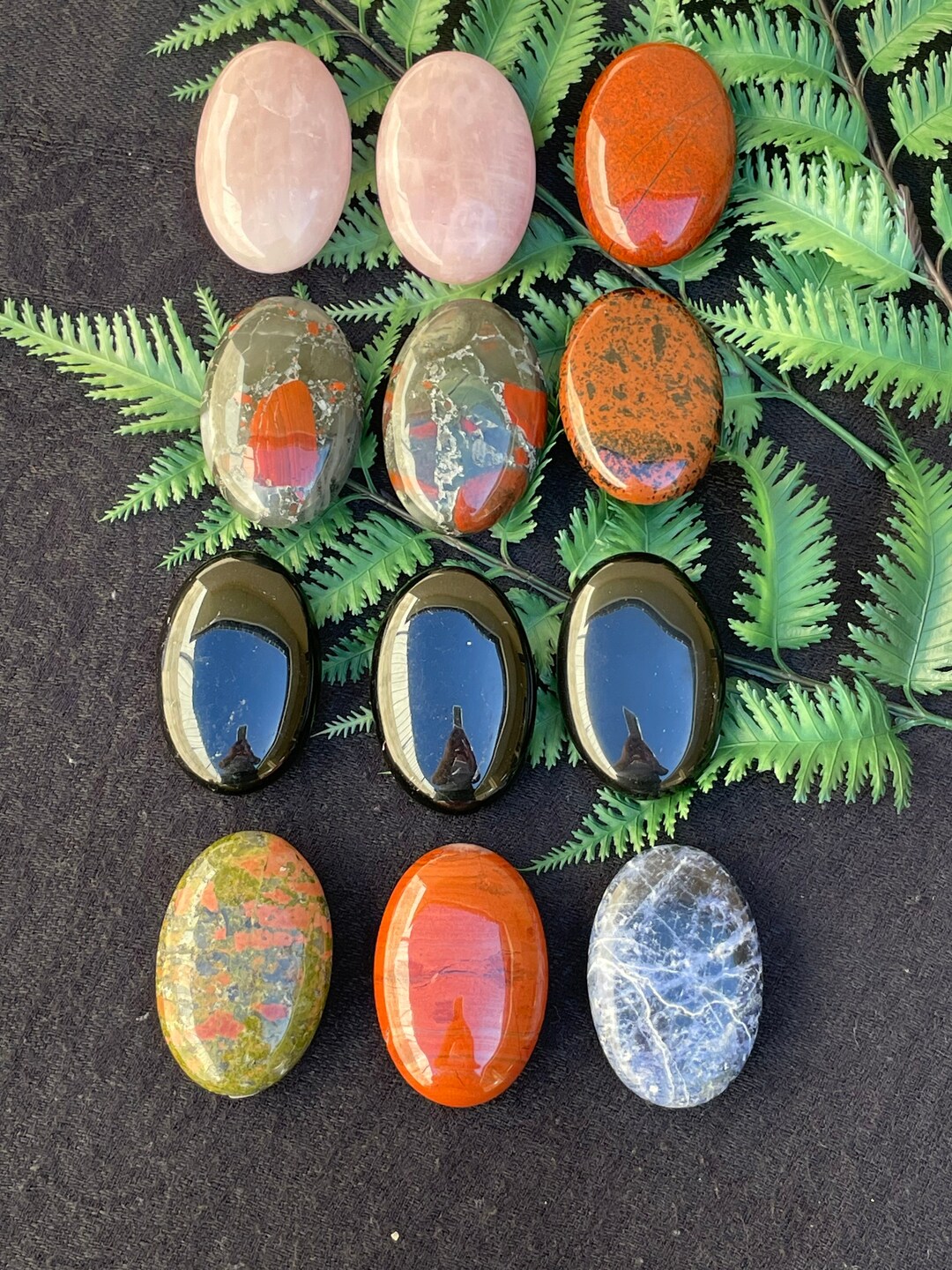 You Choose! Mixed Palm Stones / Rose Quartz / Sodalite / Jasper ...