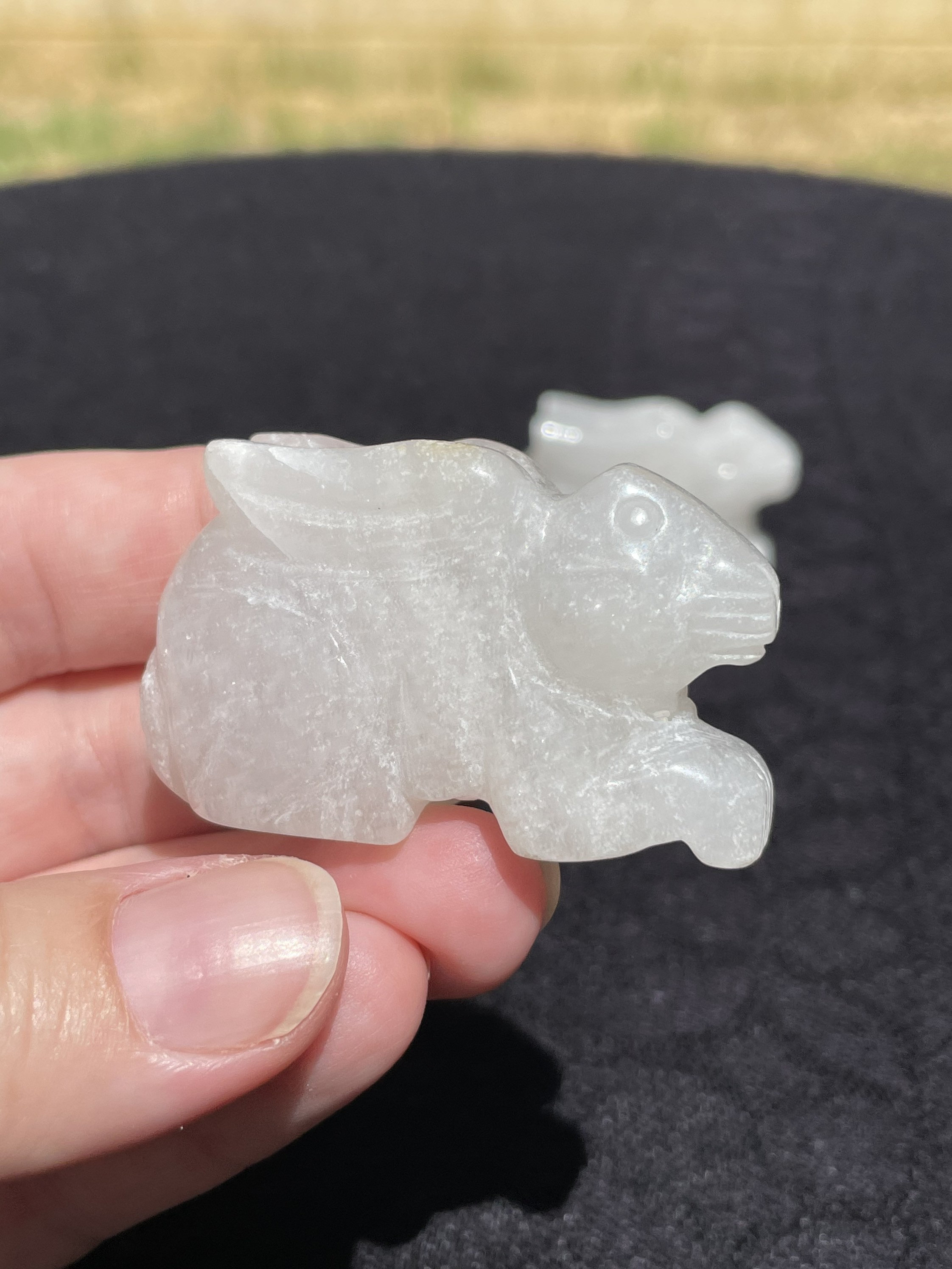 You Choose White Onyx Rabbit / Crystal Animal Carving / Bunny | Etsy