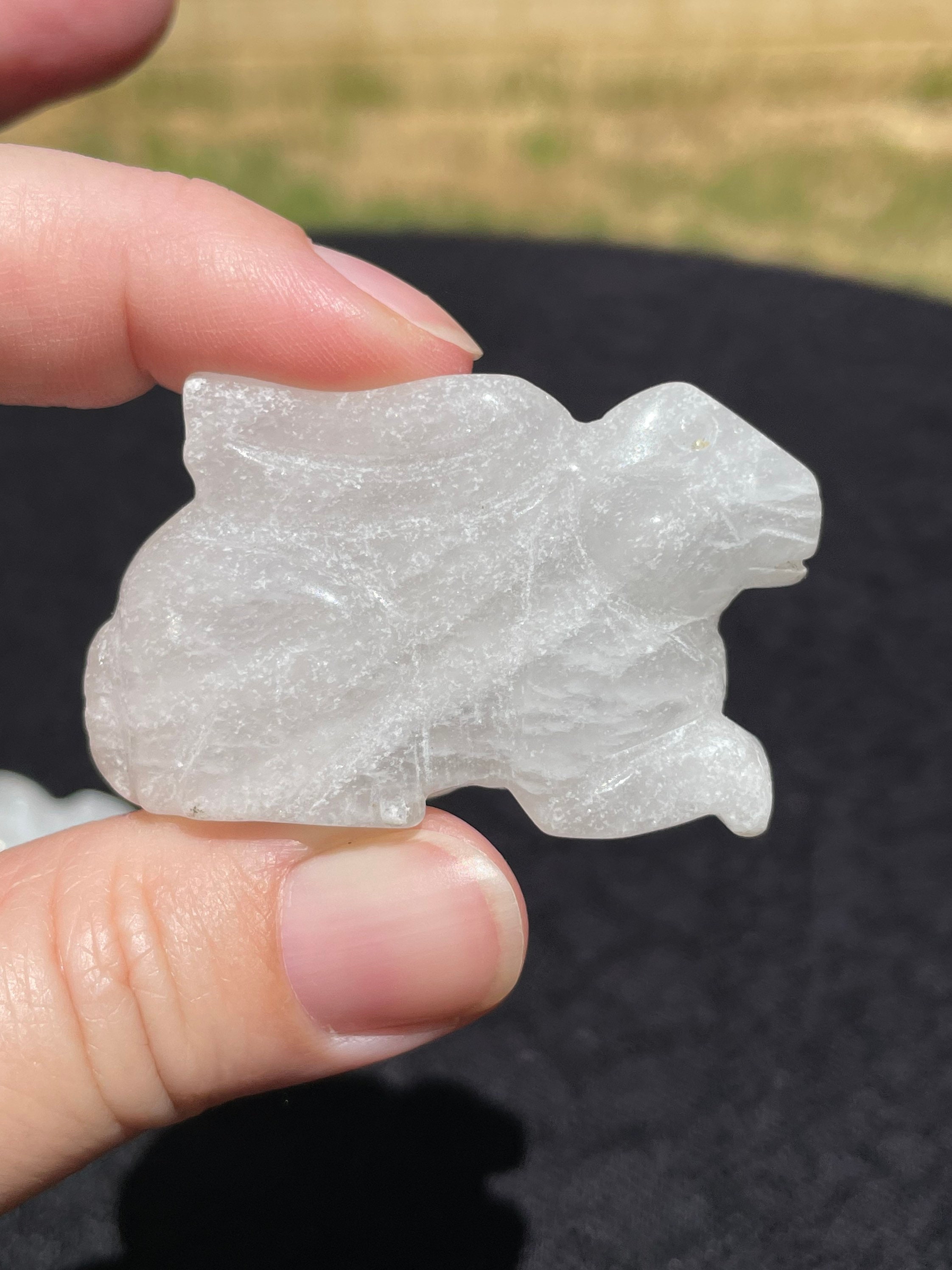 You Choose White Onyx Rabbit / Crystal Animal Carving / Bunny | Etsy