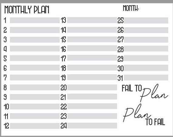 Month at a Glance - Etsy