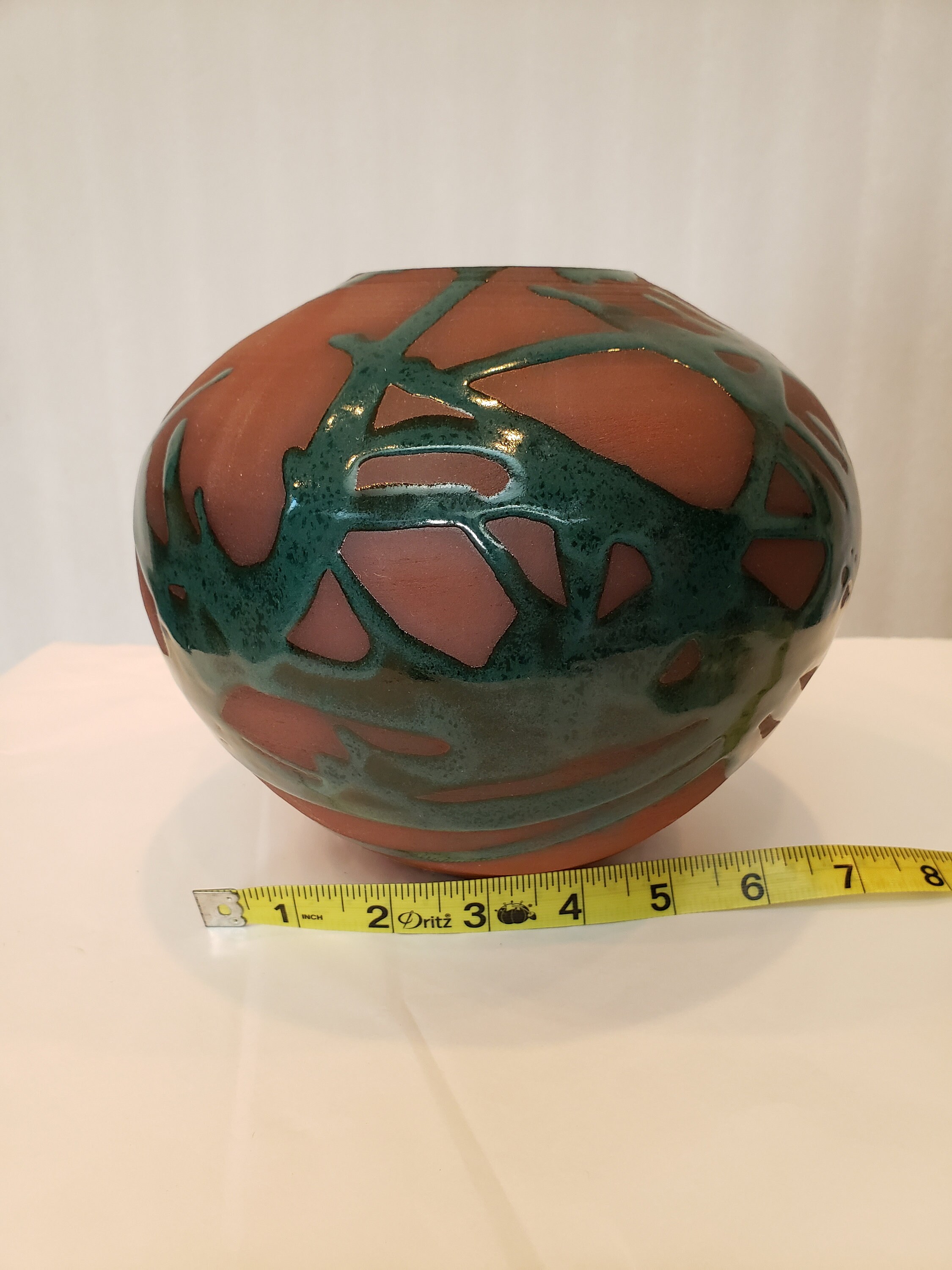 Jon Mehr Signed Art Pottery Tenmoku Redware With Green Glaze lg1 - Etsy ...