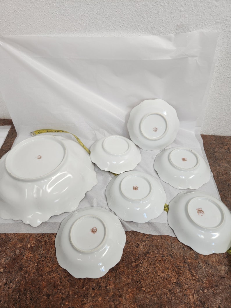 HTF Antique RS PRUSSIA Berry Bowl Set Late 1800's Roses - Etsy