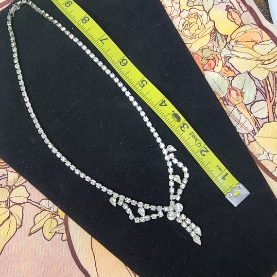 Vintage KRAMER statement rhinestone crystal necklace - Gem