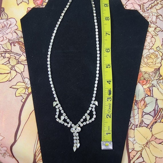 Vintage KRAMER statement rhinestone crystal necklace - Gem
