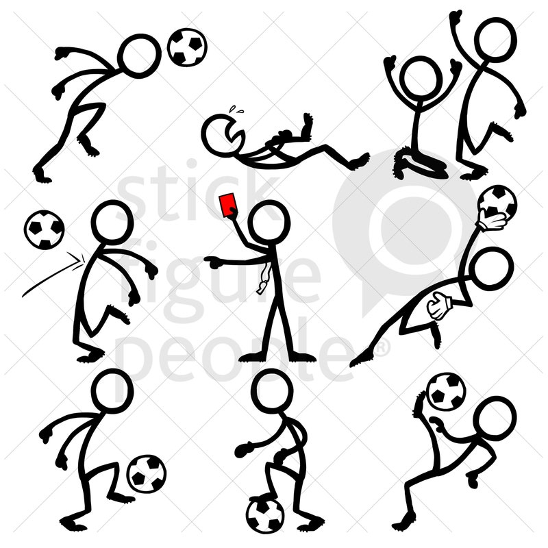 Stick Figure Football - Etsy UK