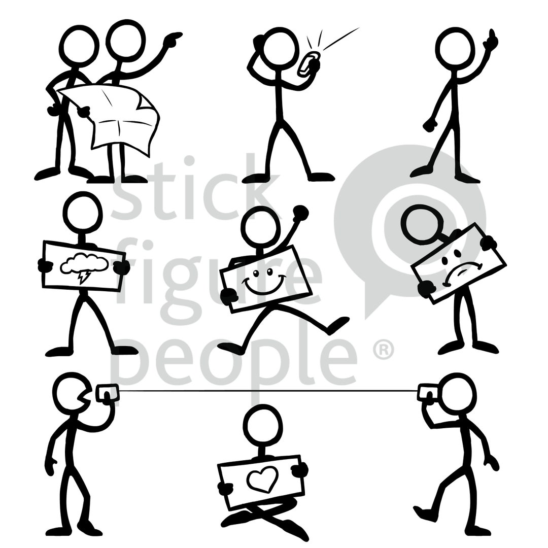 Communication Stick Figure People, Stickfigure, Stick Man, Stick Figure ...