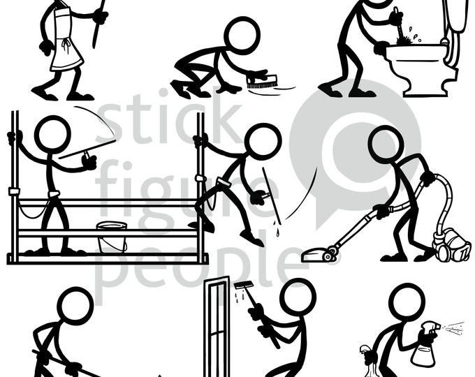 Stick Figure Stick Man People Person Hold Using Tools Equipment Writing ...