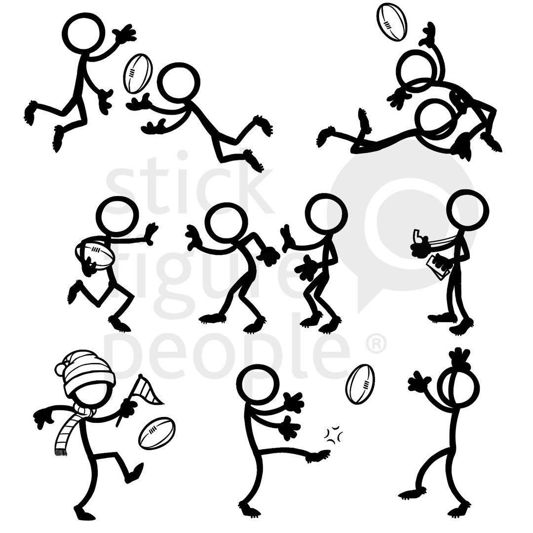 Aussie Rules Stick Figure People, Stick Man, Stick Figure, Stick ...
