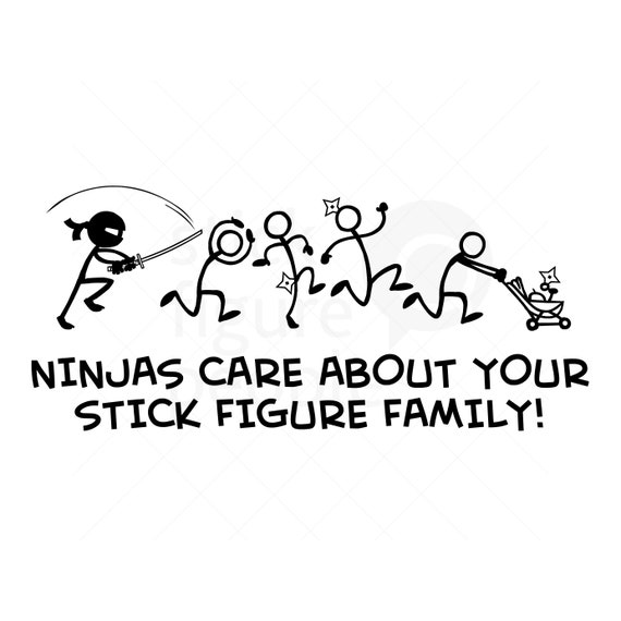Nobody Cares About Your Stick Figure Family Vector