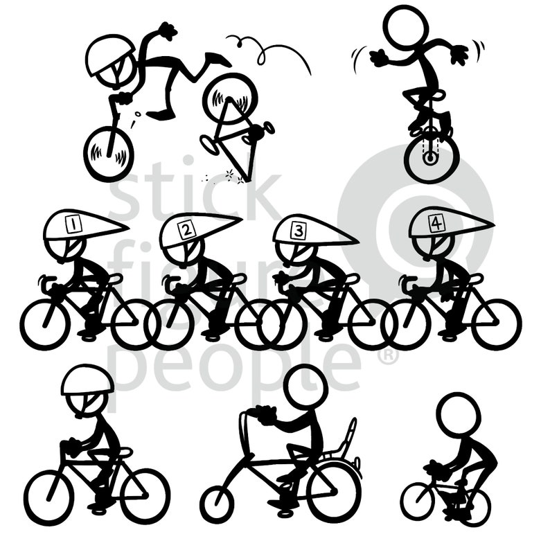 Bike Riding Stick Figure People, Stickfigure, Stick Man, Stick Figure ...