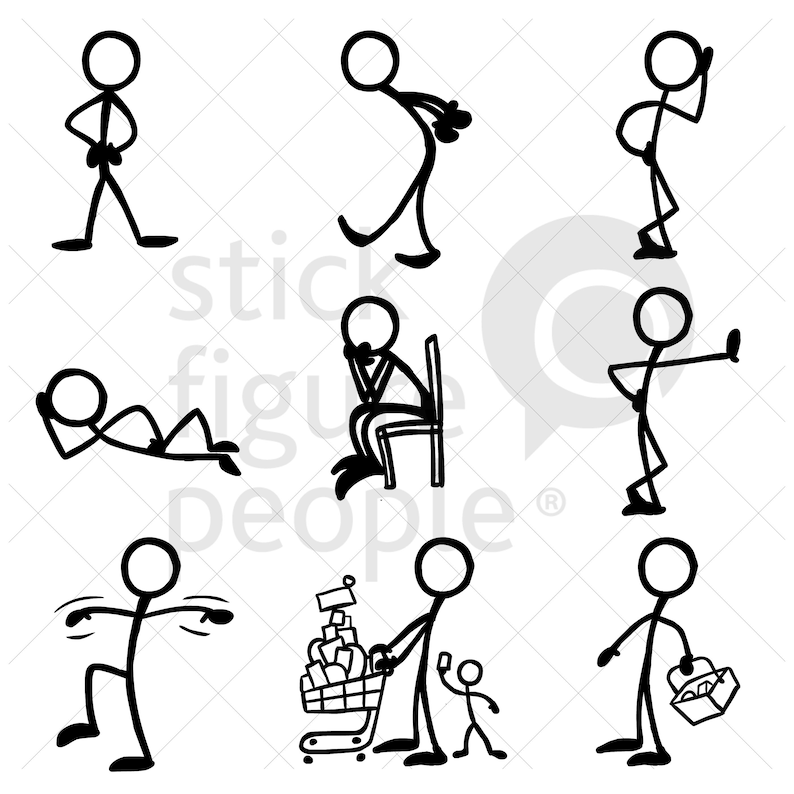 Waiting Stick Figure People, Stick Man, Stick Figure, Stick Figures ...
