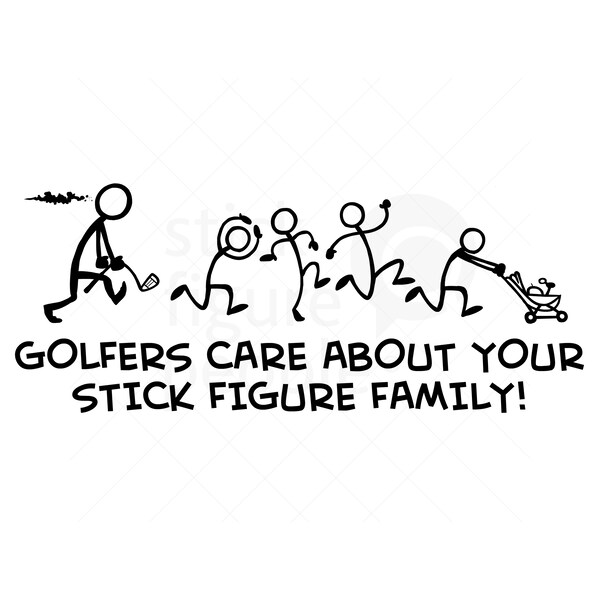Stick Figure Golfer Svg - Etsy