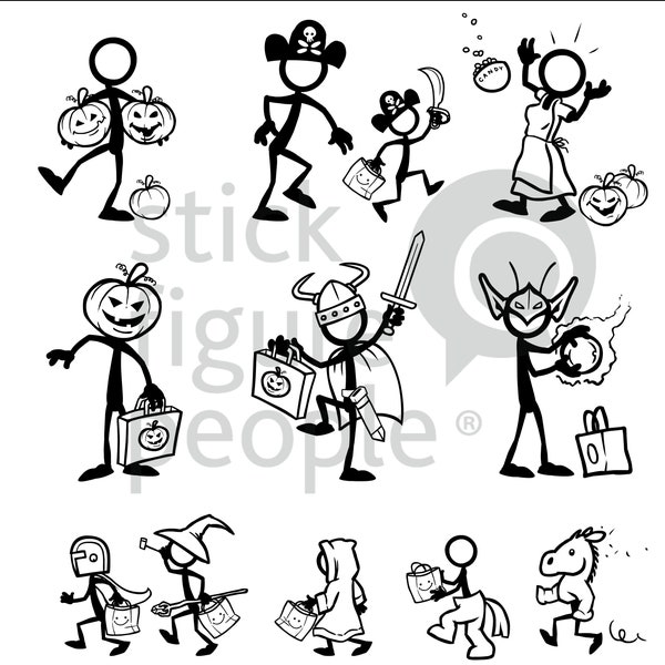 Zombie Stick Figure - Etsy