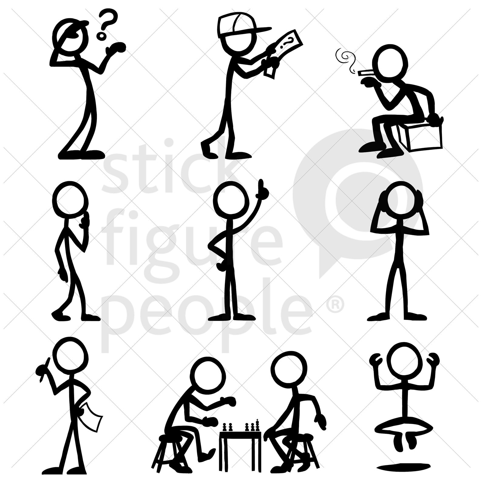 Thought Stick Figure People, Stickfigure, Stickman, Stick Figure, Stick ...