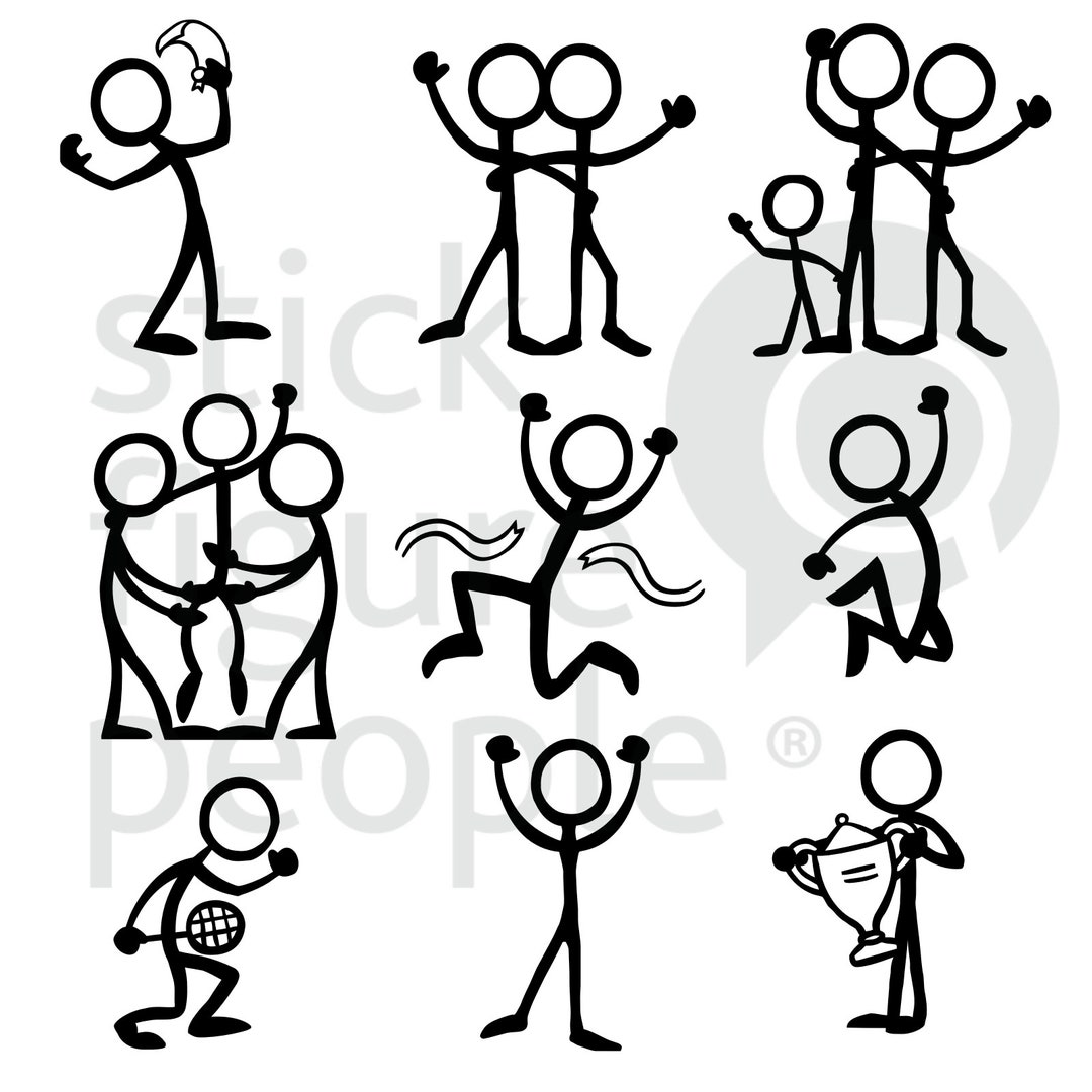 Celebration Stick Figure People, Stickfigure, Stick Man, Stick Figure ...