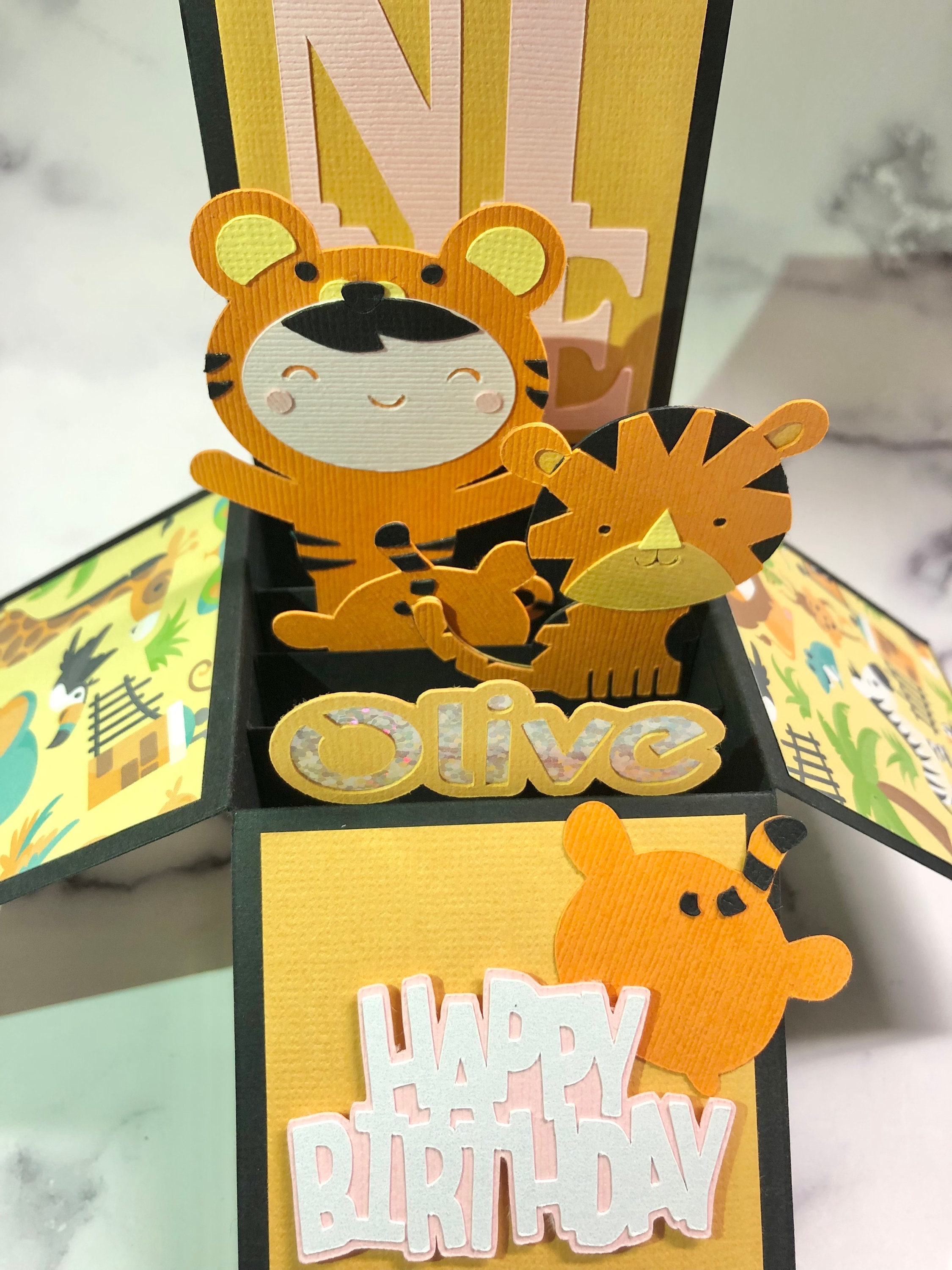 Tiger Birthday Birthday Card Children's Birthday Card - Etsy