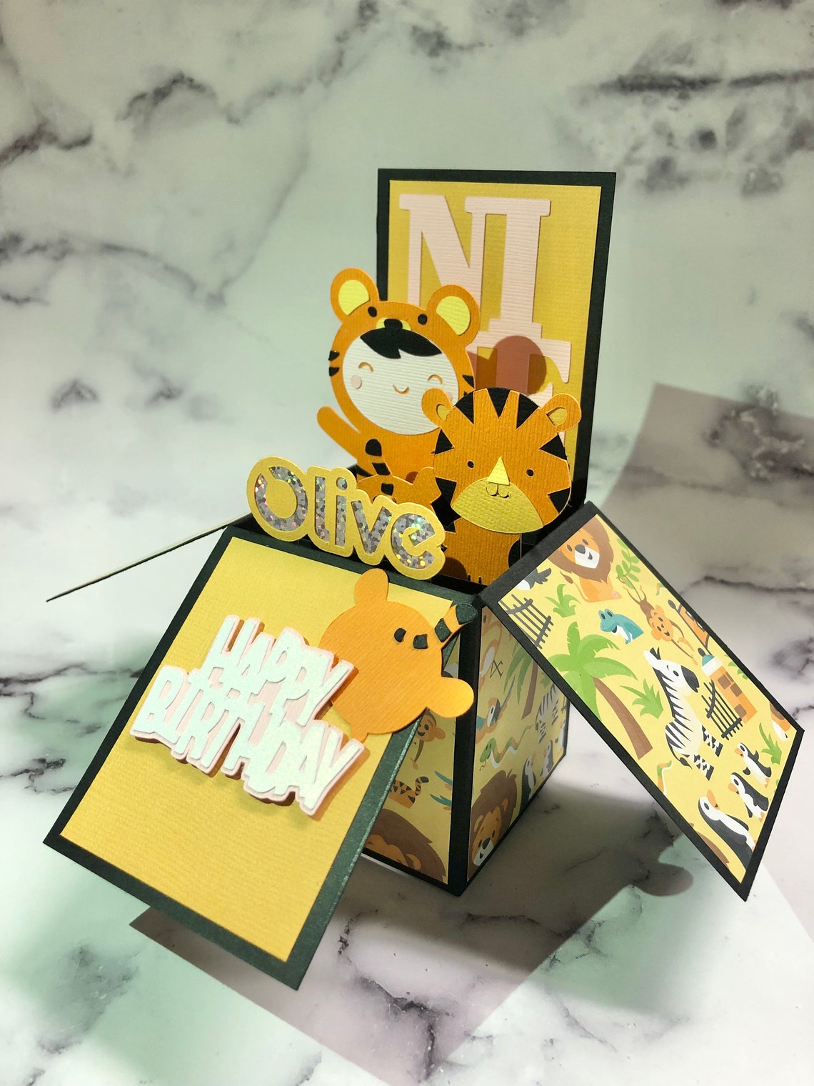 Tiger Birthday Birthday Card Children's Birthday Card - Etsy