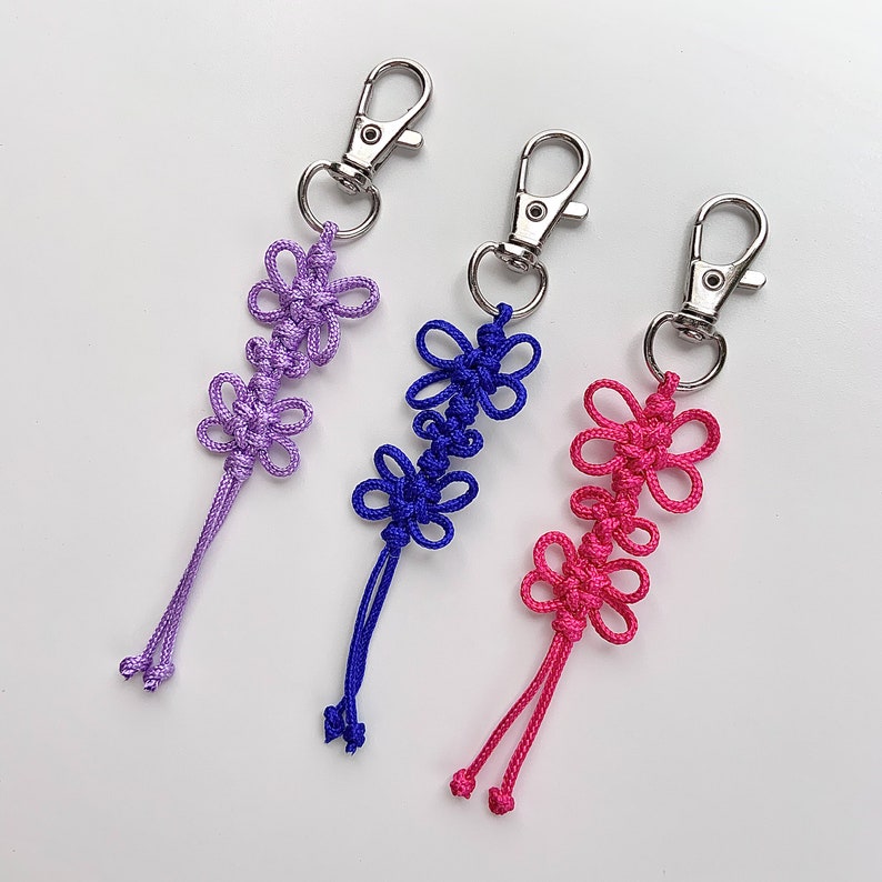 Korean Knot Keychain • Maehwa Saengjjok Maedeup Keychain - Etsy