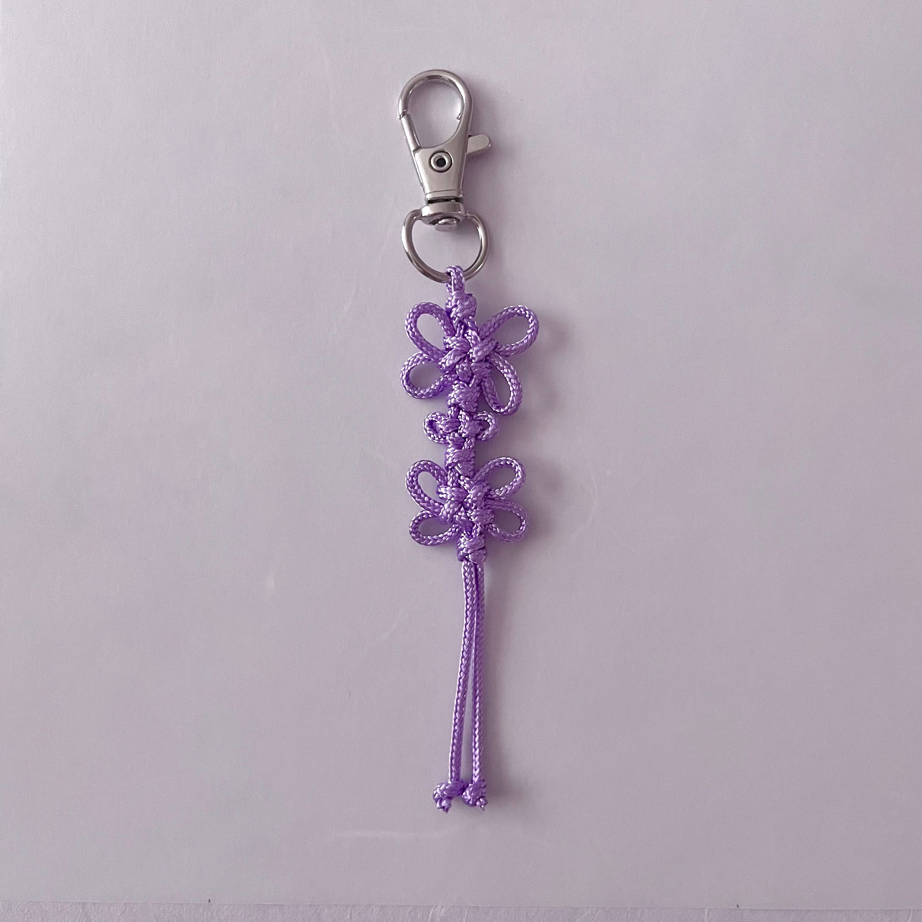 Korean Knot Keychain • Maehwa Saengjjok Maedeup Keychain - Etsy