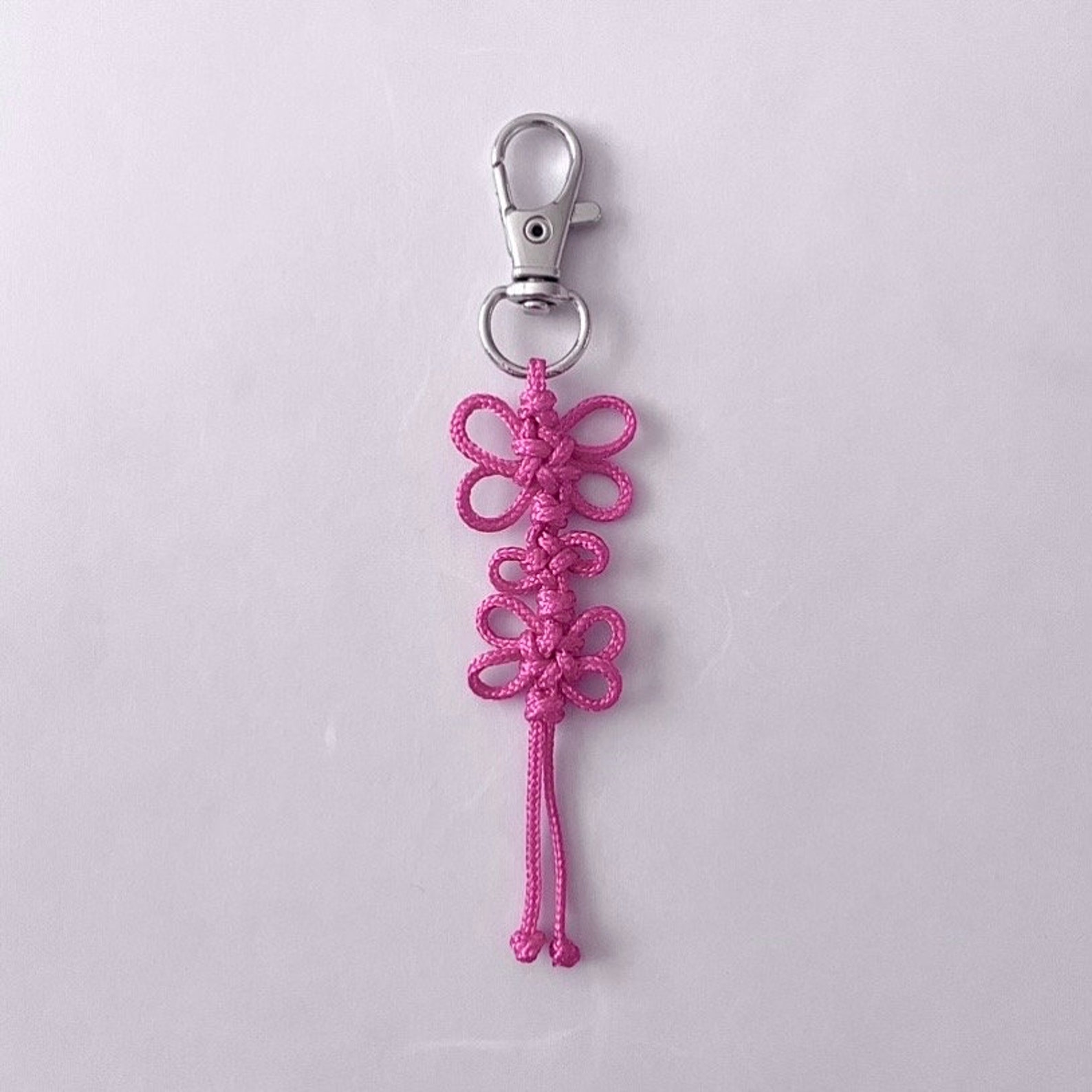 Korean Knot Keychain • Maehwa Saengjjok Maedeup Keychain - Etsy