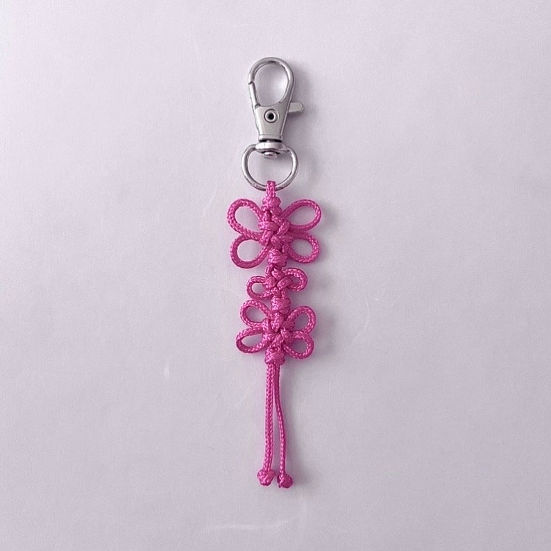 Korean Knot Keychain • Maehwa Saengjjok Maedeup Keychain - Etsy