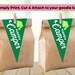 Happy Camper Treat Bag Tags, First Birthday Favor (printable Instant ...