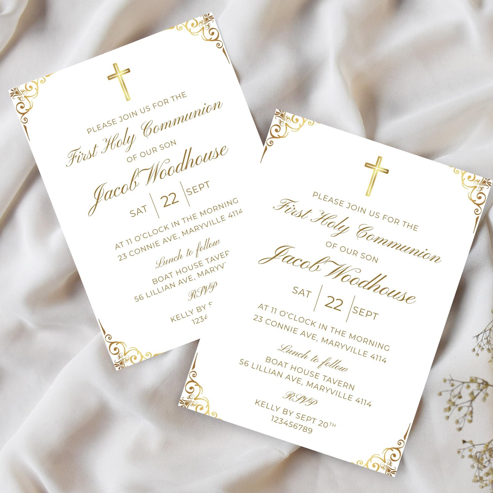 Holy Communion Invitations, First Communion Invitation Card, 1st ...