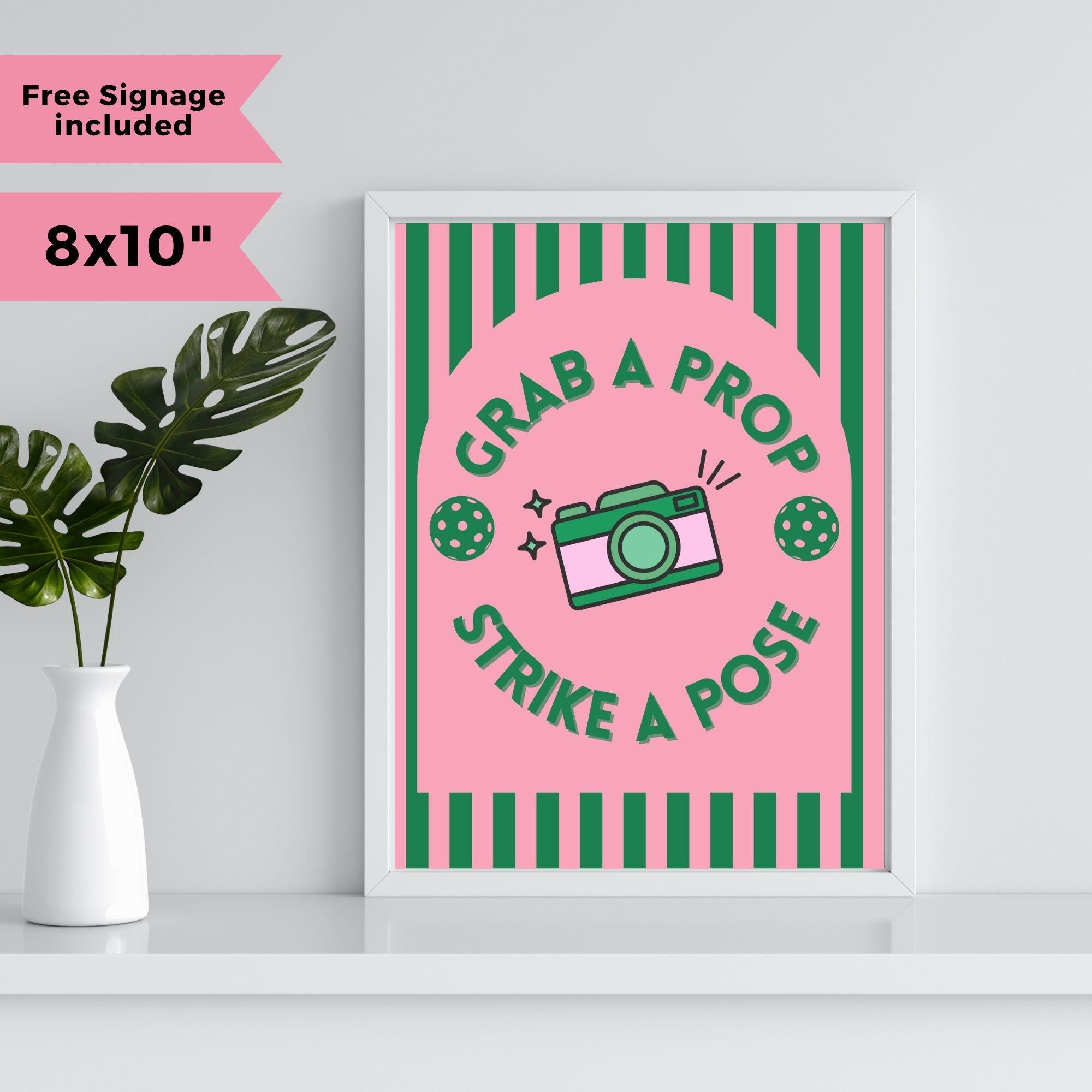 Printable Photo Booth Props, Pickle Ball Photobooth, Hen Party, Last ...