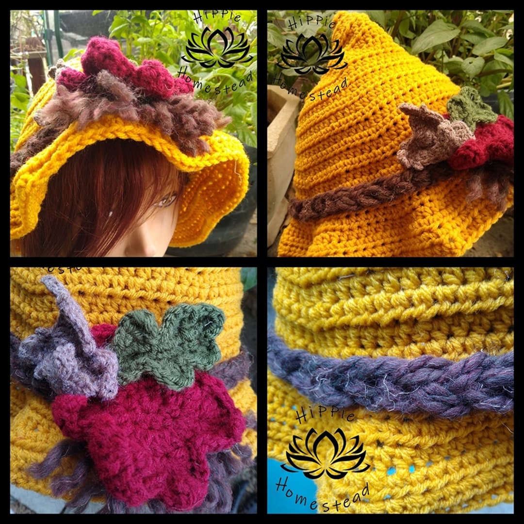 Cottage Core Hat, Garden Hat, Witch Hat, Garden Witch Hat - Etsy