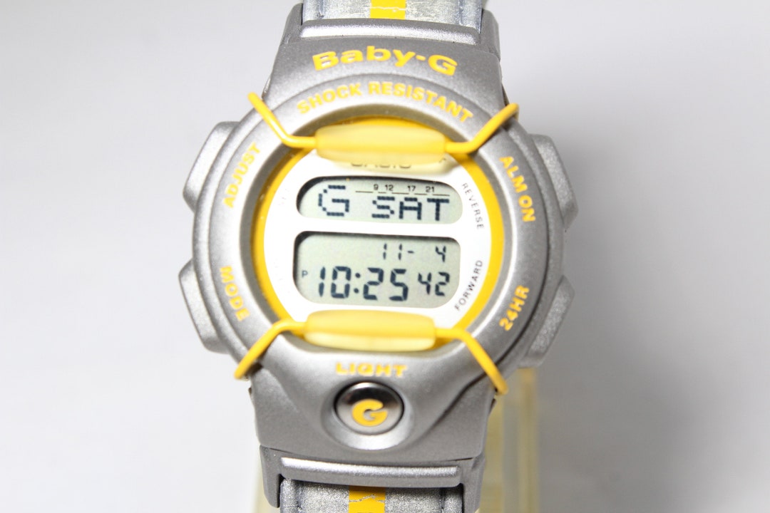CASIO BG-350AB-9T Gray Yellow Baby-g Shock Resistant Watch Limited ...