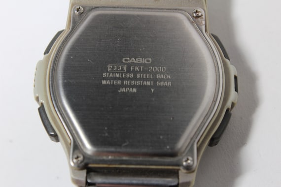 Casio DATA BANK FKT-2000 digital analog watch vintage… - Gem