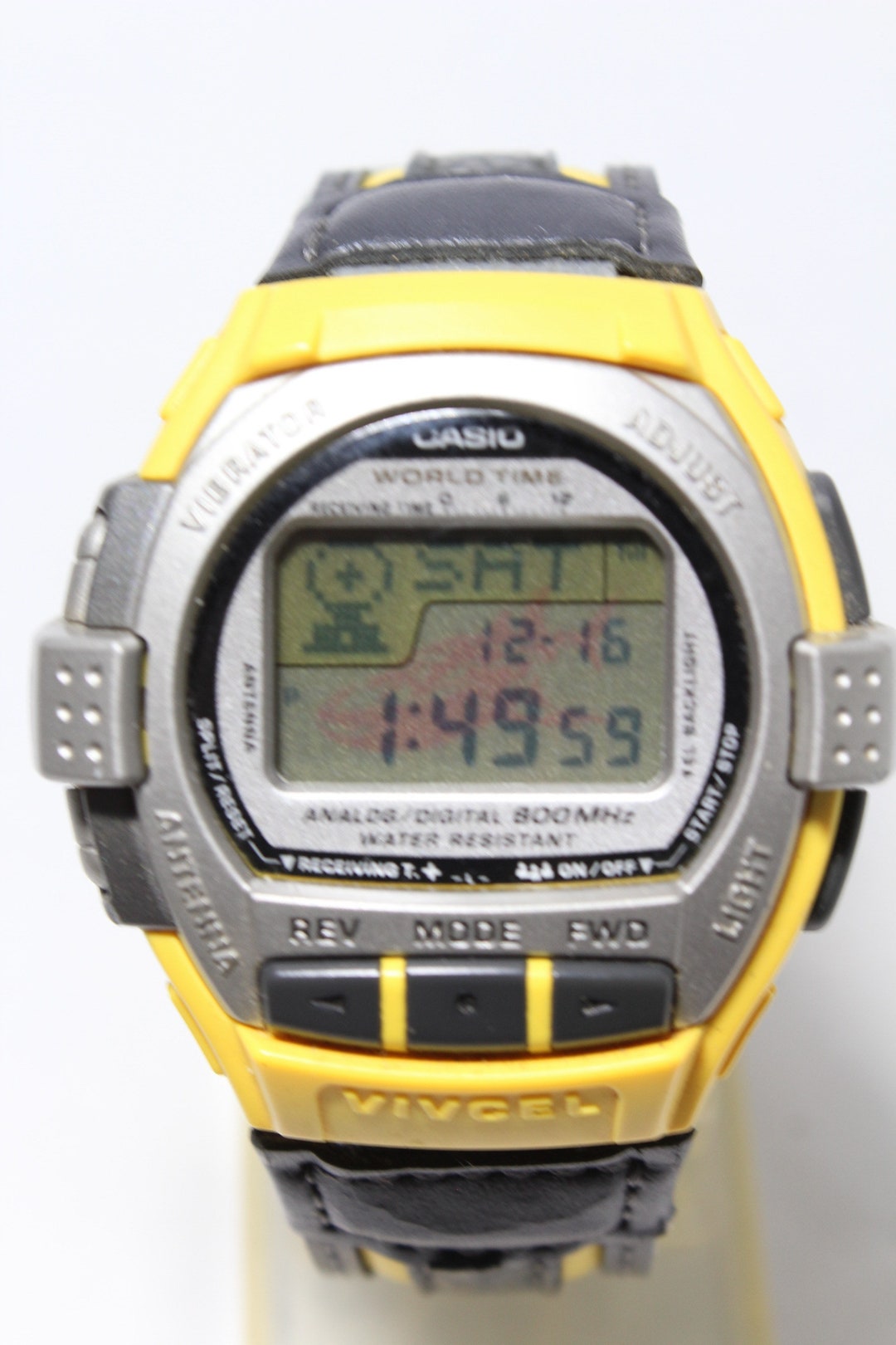 CASIO VCL-100S VIVCEL Yellow Retro Watch Vintage Casual - Etsy