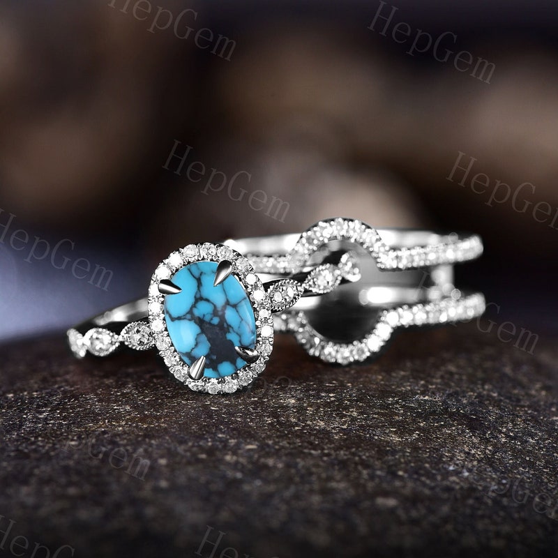 Turquoise Engagement Ring - Etsy