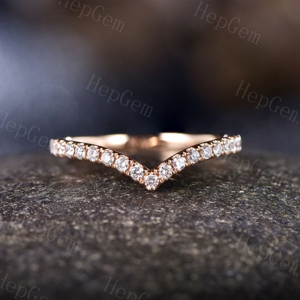 Chevron Wedding Band - Etsy