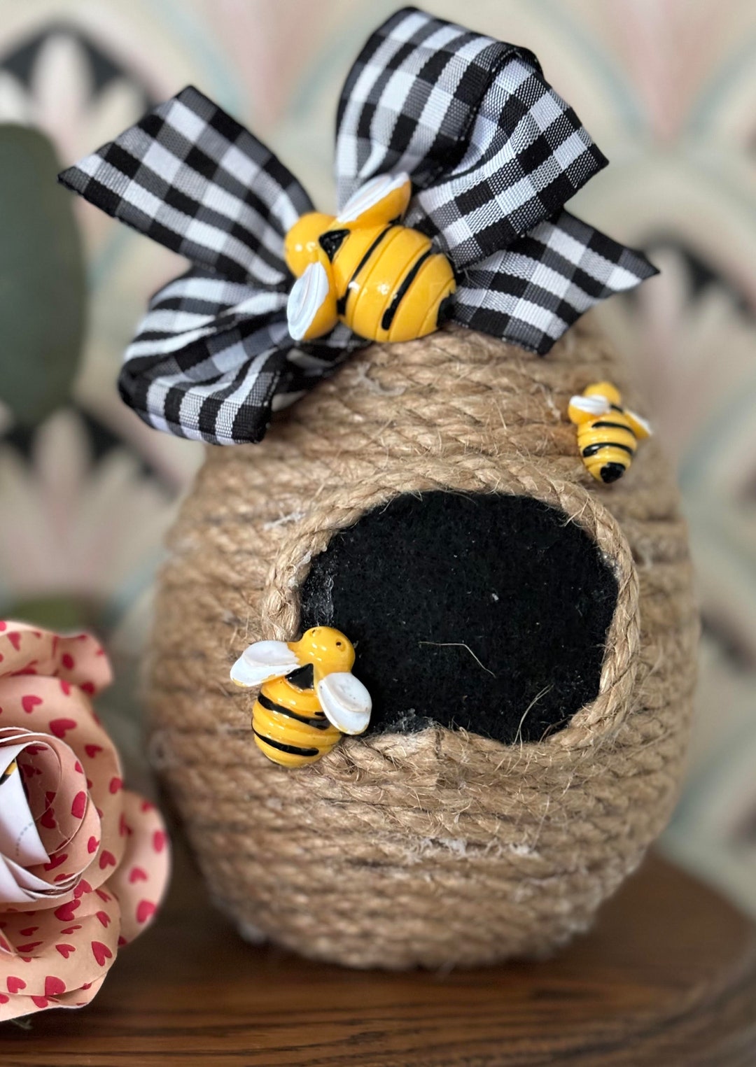 Small Bee Hive Shelf Decor - Etsy