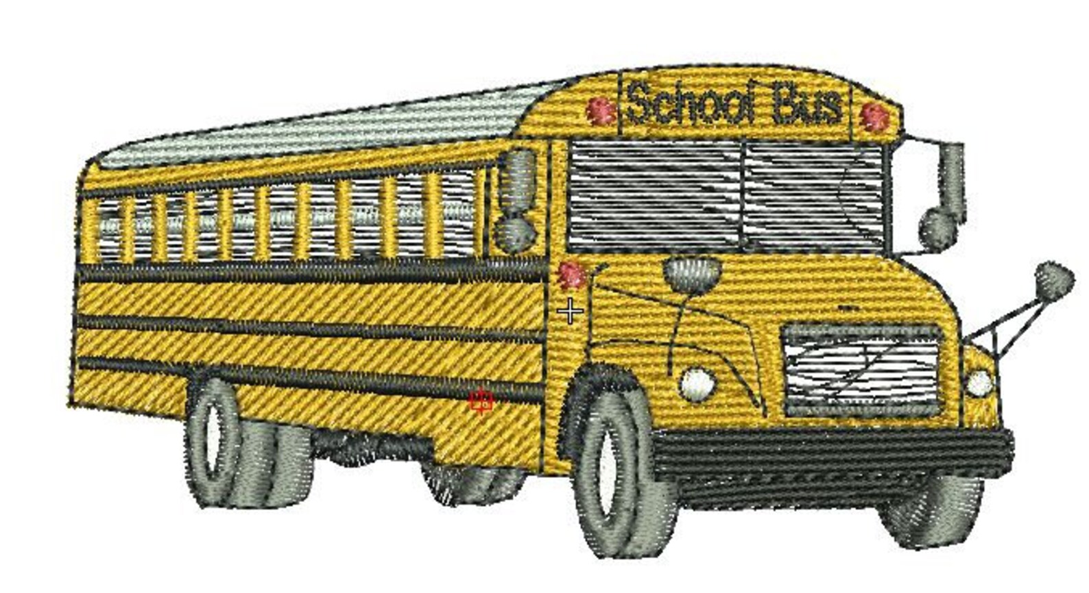 School Bus Embroidery Design 3.8" - Etsy