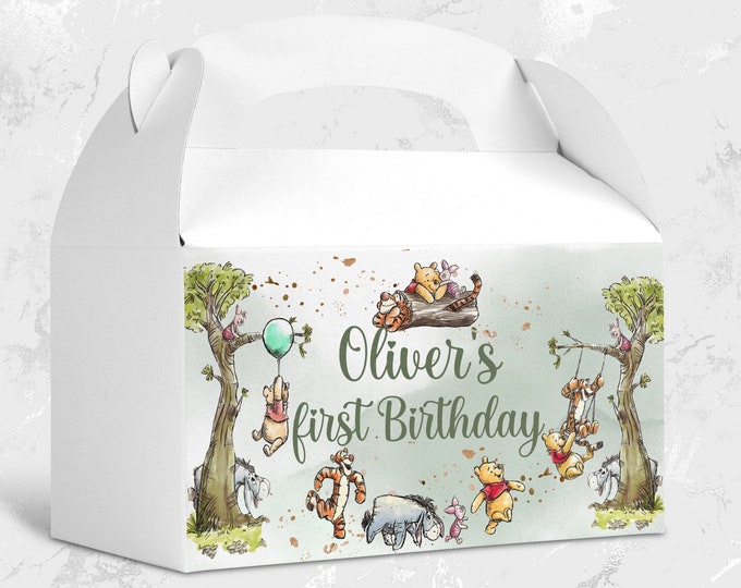 Classic Winnie the Pooh Favor Box 2 - Etsy