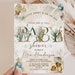 Classic Peter Rabbit Baby Shower Invitation Suite; Neutral Baby Shower ...