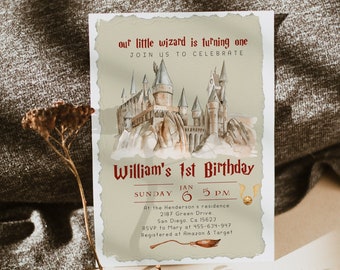 The Chosen One Invitation Wizard Birthday Party Magic School - Etsy