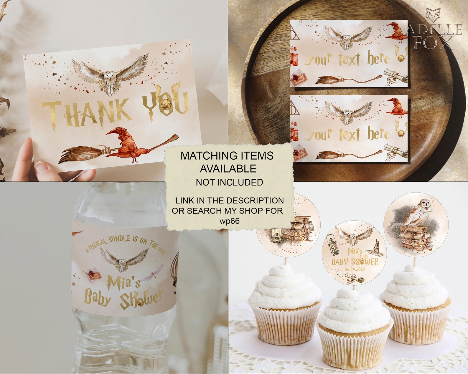 DIY Wizarding World Baby Shower Invitation; Magic School Baby Shower ...