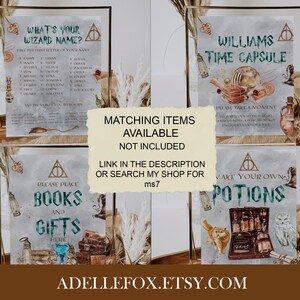 Winter Wizarding World Baby Shower Set; Christmas Magic School Baby ...