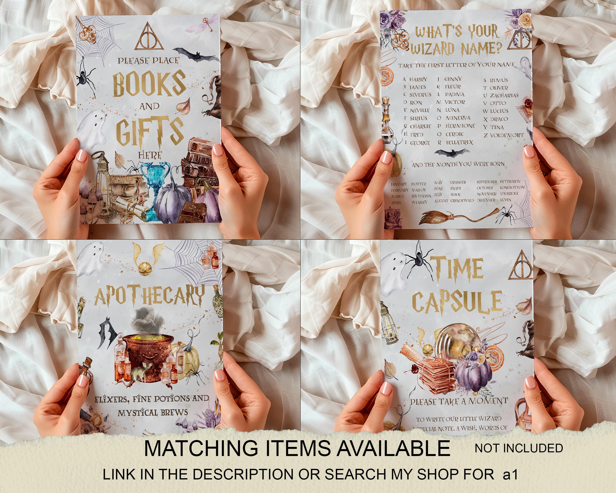 Editable Food Label Wizard Birthday Party; Magic School Birthday ...