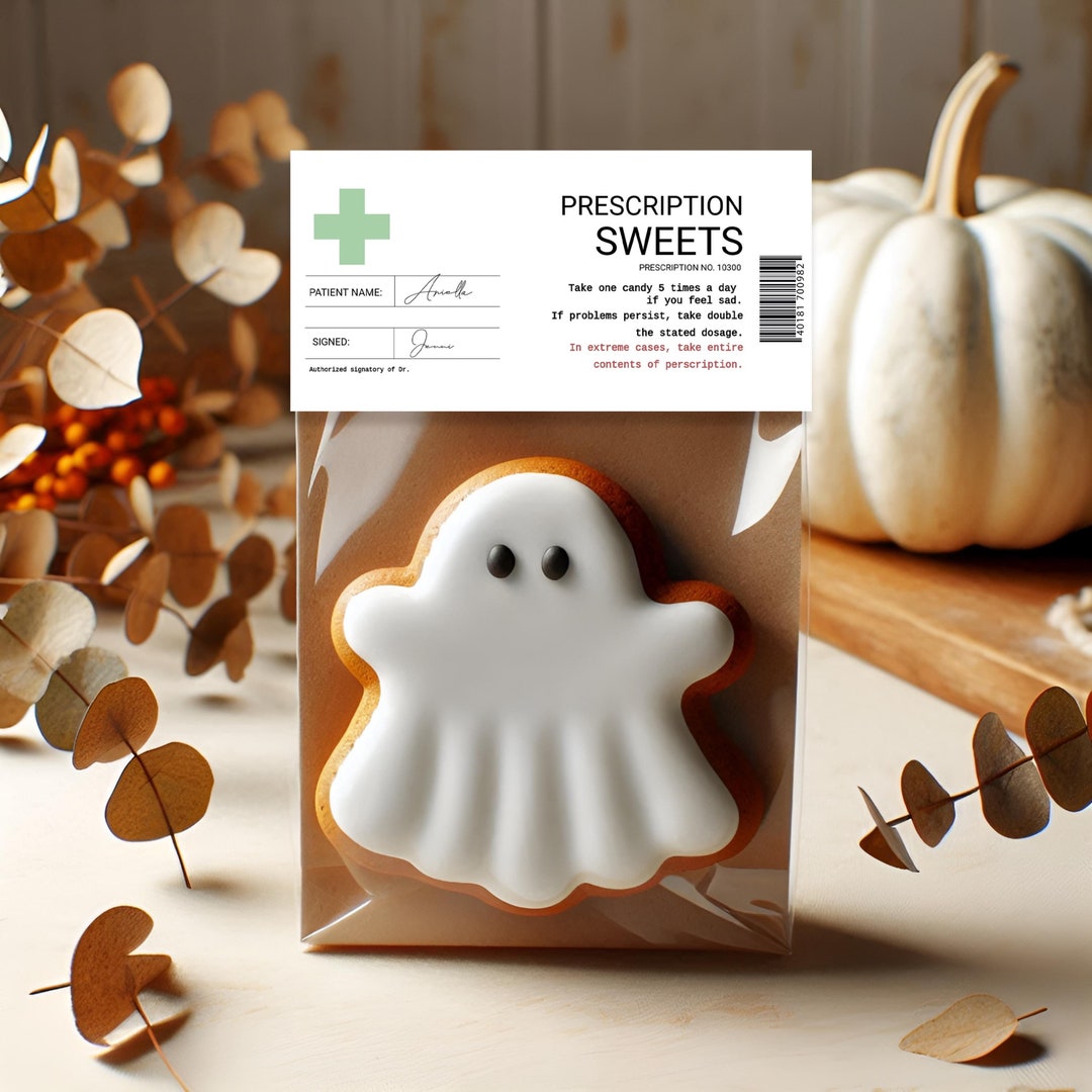 Personalized Prescription Candy Label; Editable & Printable Fun Novelty ...