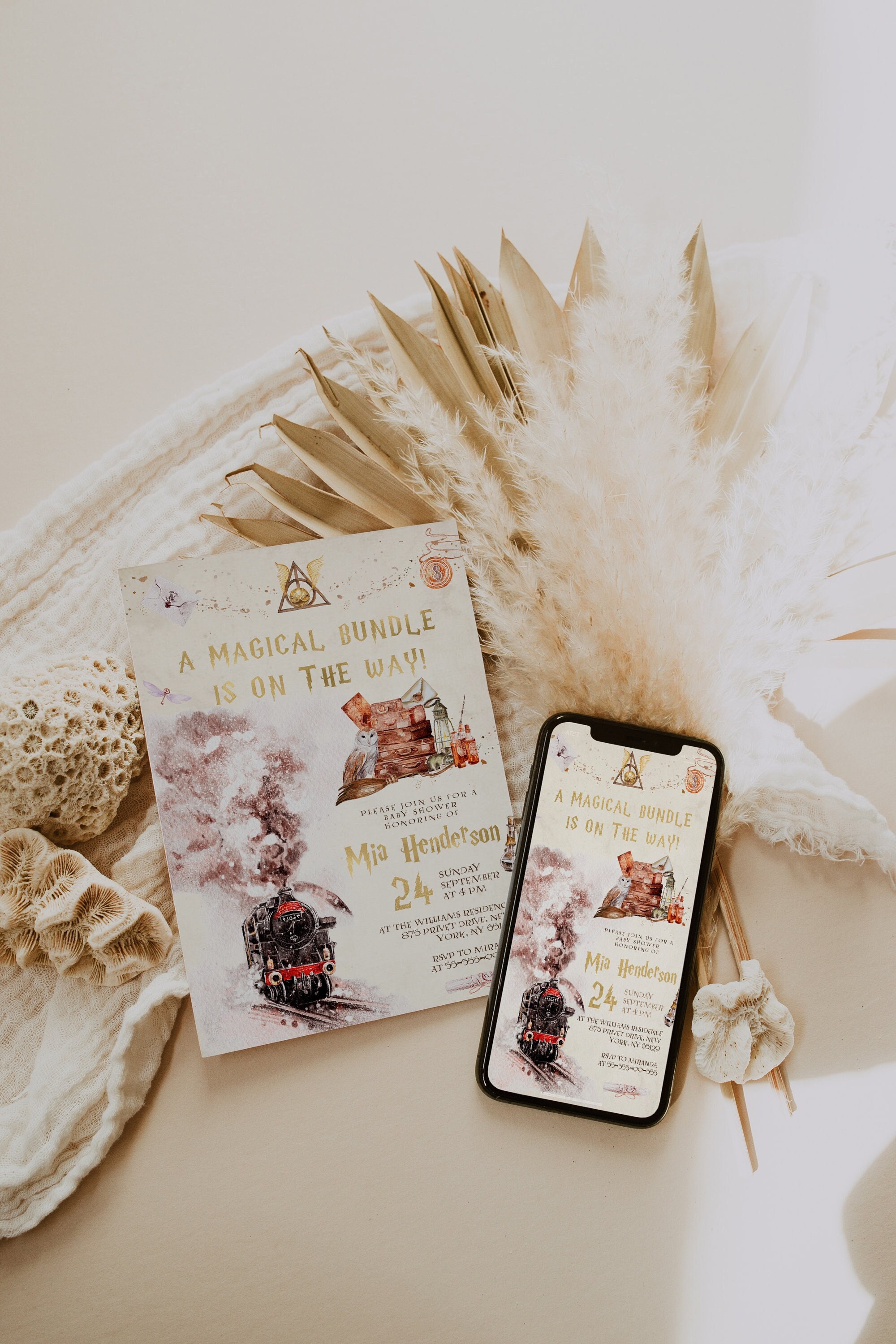 DIY Wizarding World Baby Shower Invitation Magic School Baby - Etsy