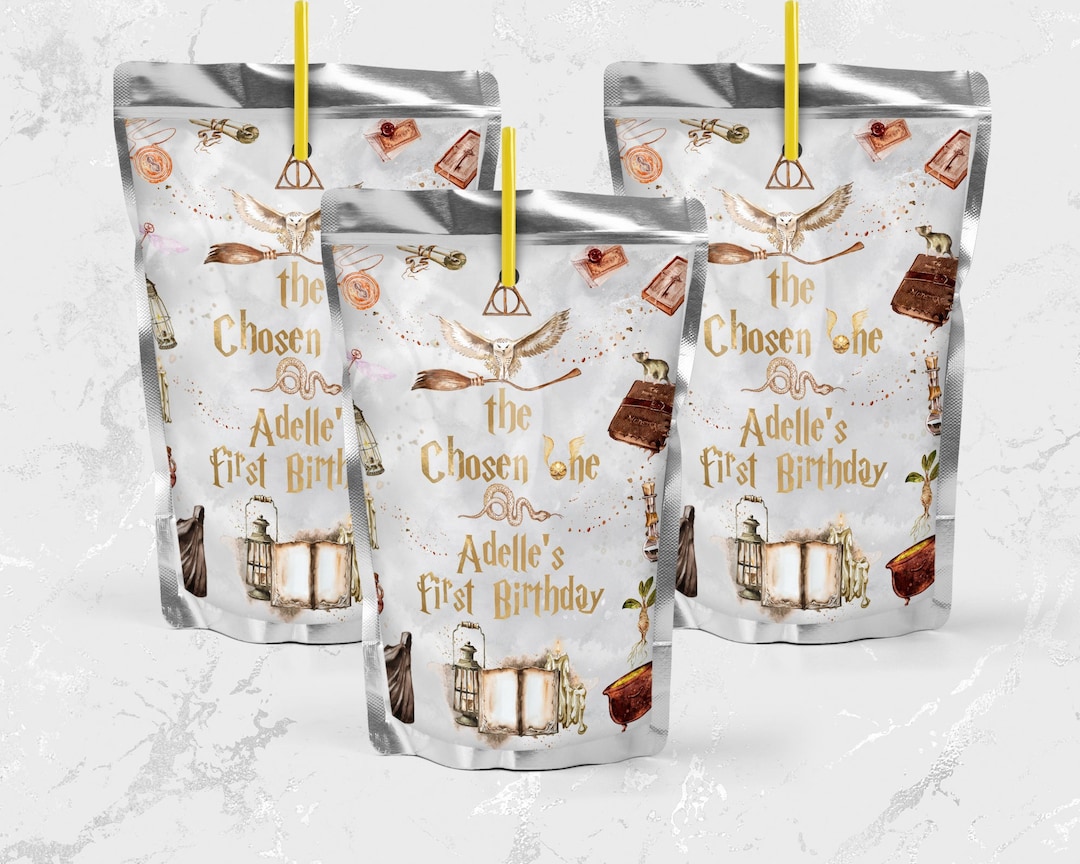 Wizard Juice Label Birthday Party; Magic School 1st Birthday; Editable ...