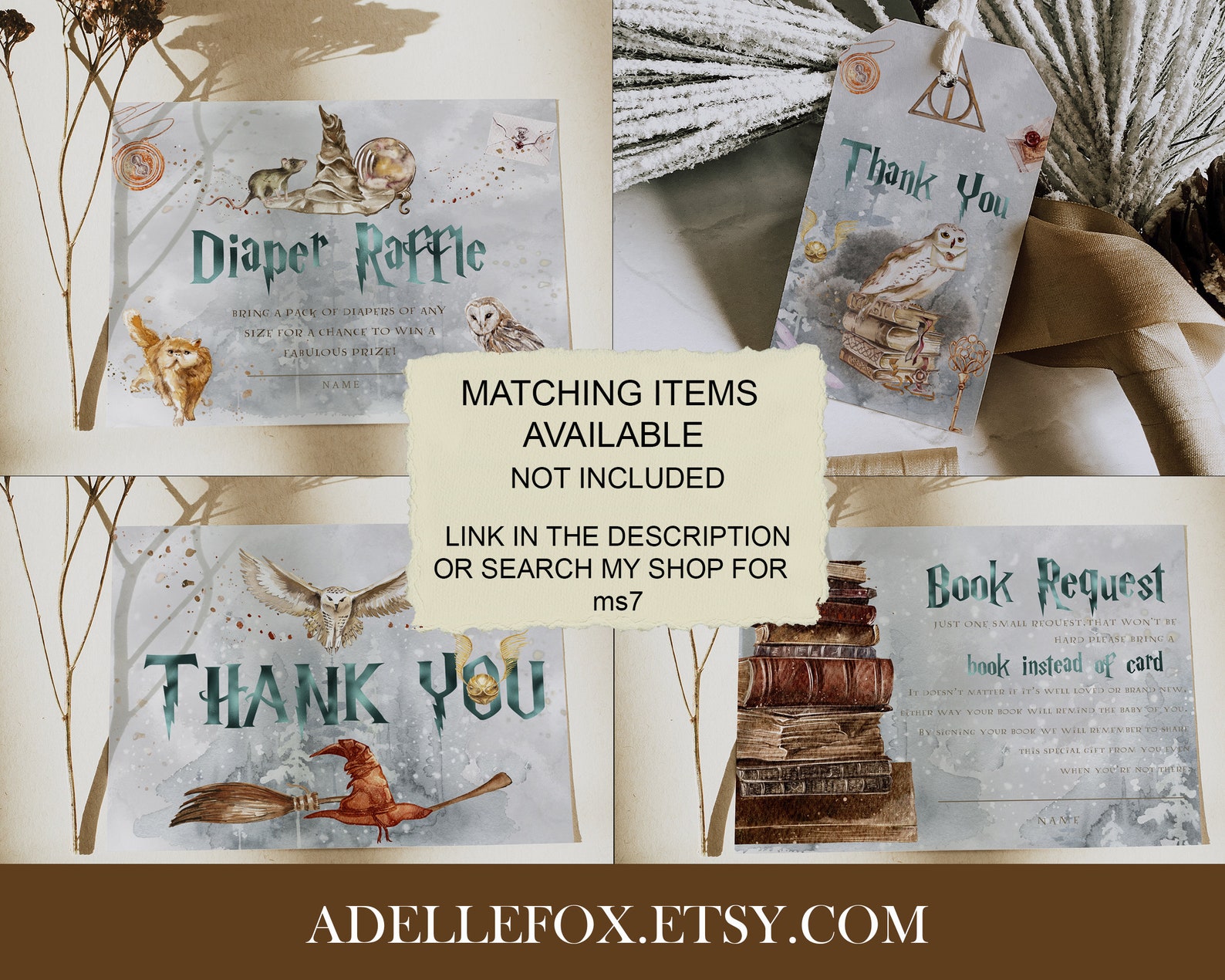 DIY Wizarding World Baby Shower Invitation; Magic School Baby Shower ...